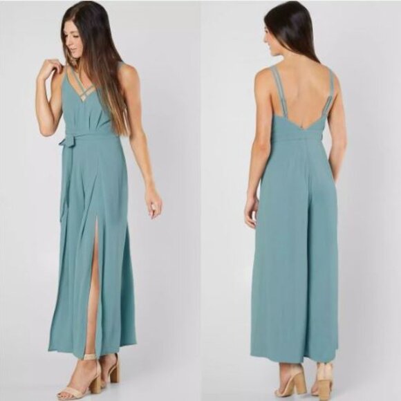 Very J | Pants & Jumpsuits | Very J Size Xl Strappy Wide Leg Textured ...